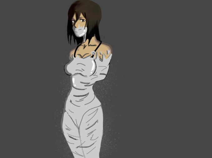 Mikasa Cocooned In Spider Web By Prezell On Deviantart