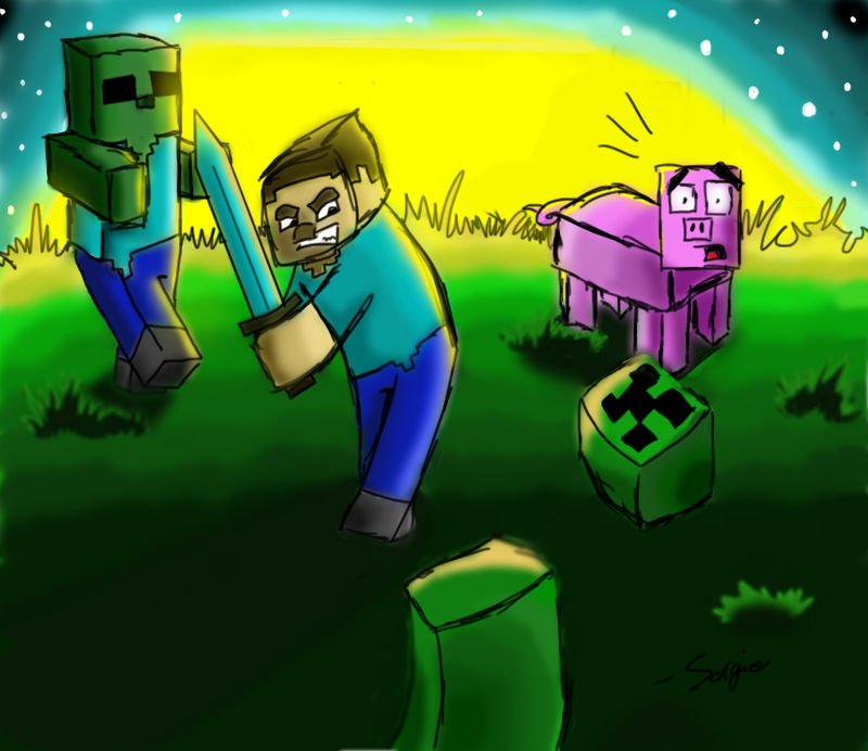 Minecraft Fanart by sergsketches on DeviantArt