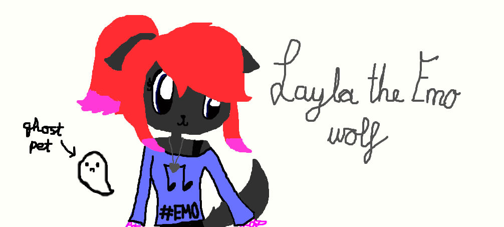 Layla the Emo wolf by noaartist on DeviantArt