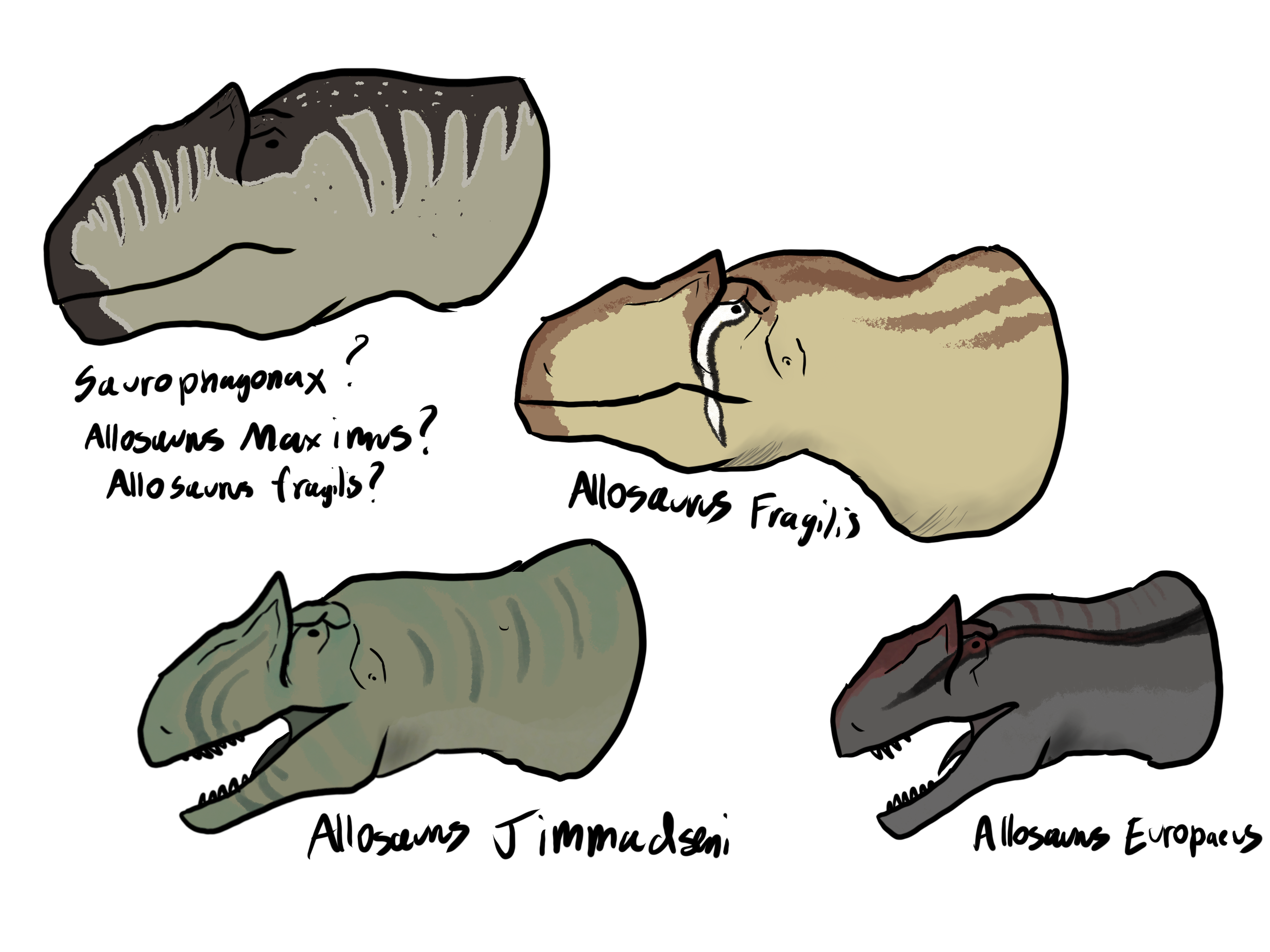 Allosauruses by DinoJarvis on DeviantArt