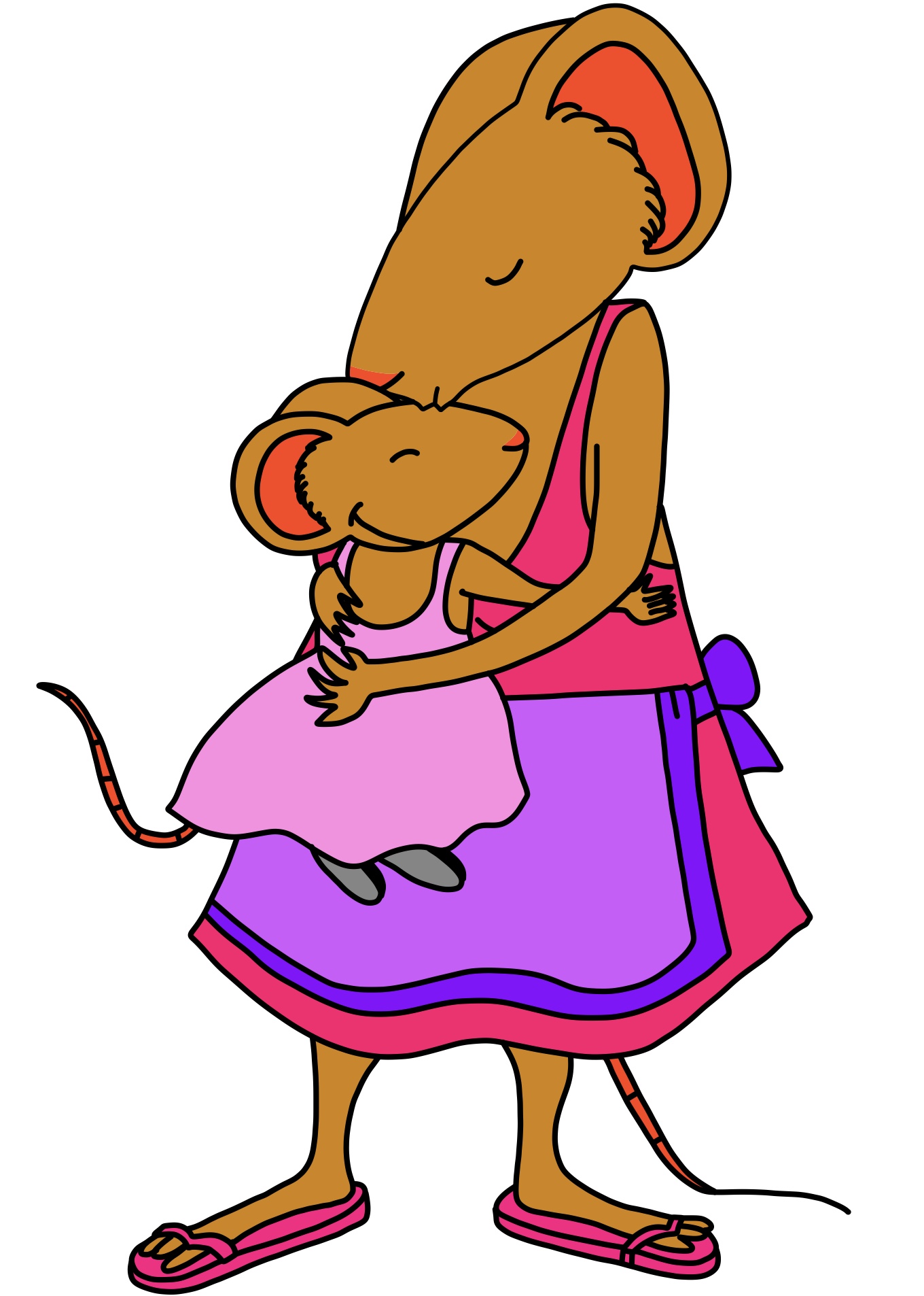 Gingers Mommy Gives Ginger A Hug and Kiss by ThomasCarr0806 on DeviantArt