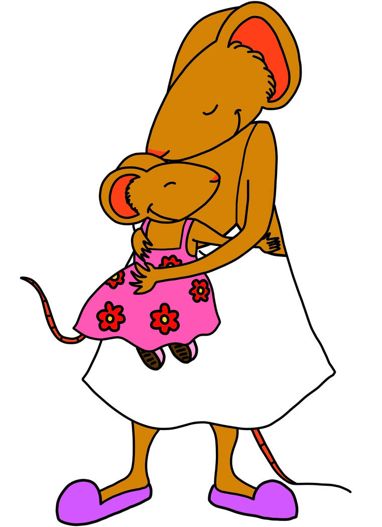 Ginger and Her Mommy Hugging In Their Nightgowns by ThomasCarr0806 on ...