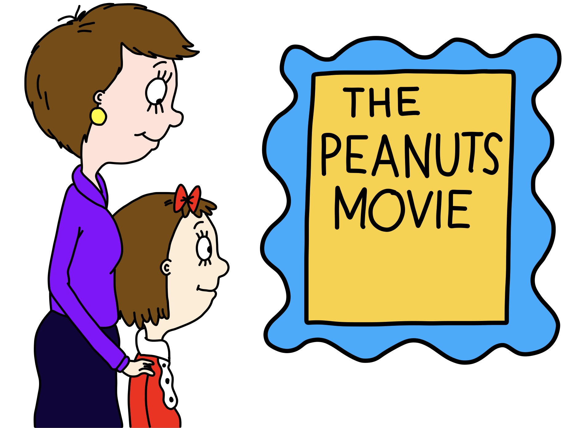 Mona and Her Mom Seeing The Peanuts Movie by ThomasCarr0806 on DeviantArt