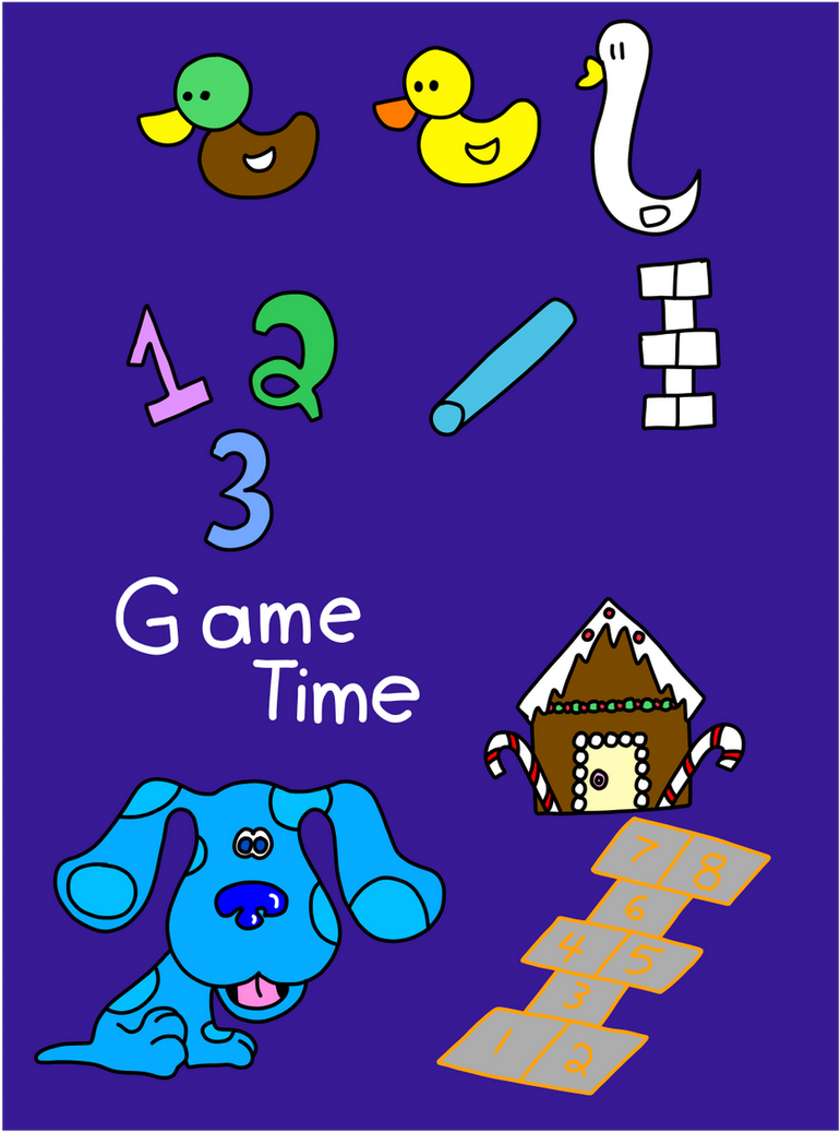 Blues Clues Game Time VHS by ThomasCarr0806 on DeviantArt