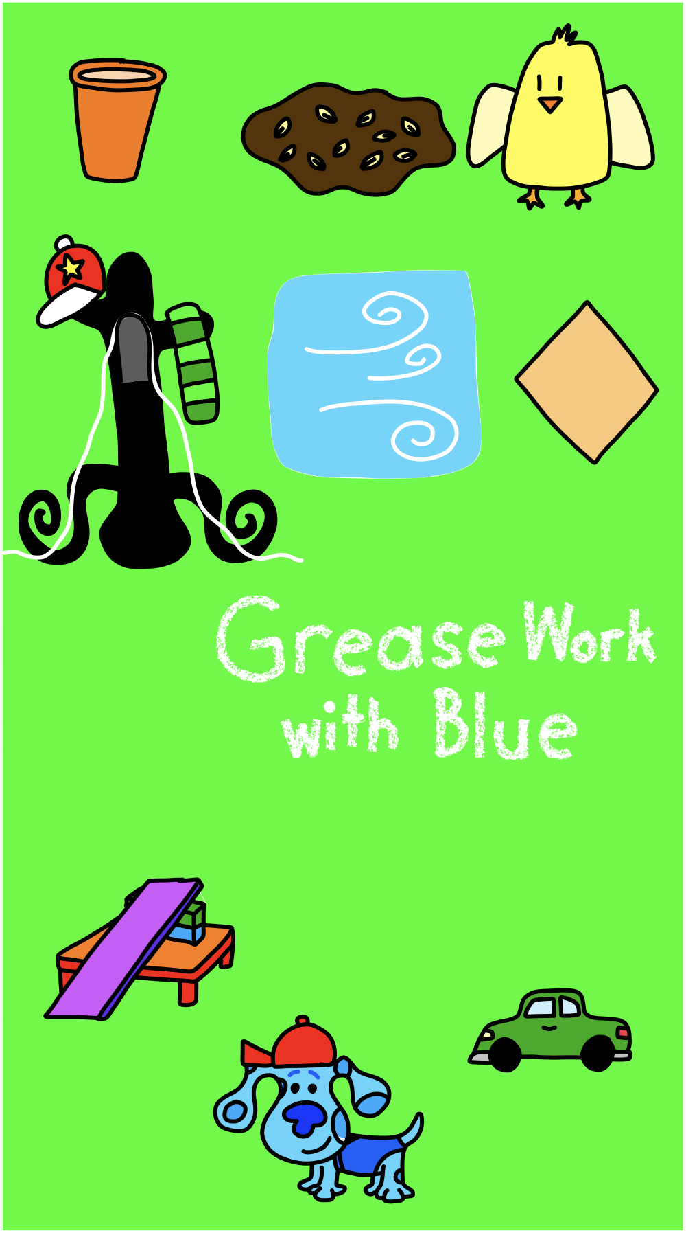 Grease Work With Blue VHS Front Cover by ThomasCarr0806 on DeviantArt