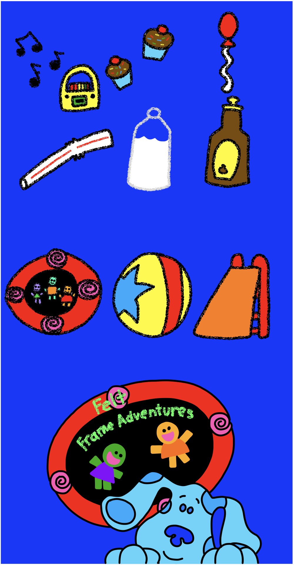 Blues Clues Felt Frame Adventures VHS Cover by ThomasCarr0806 on DeviantArt