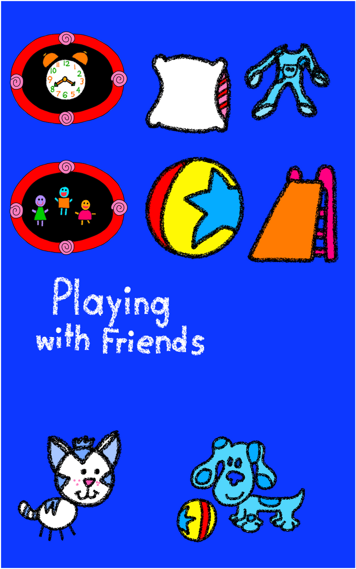 Blues Clues Playing with Friends VHS Cover by ThomasCarr0806 on DeviantArt