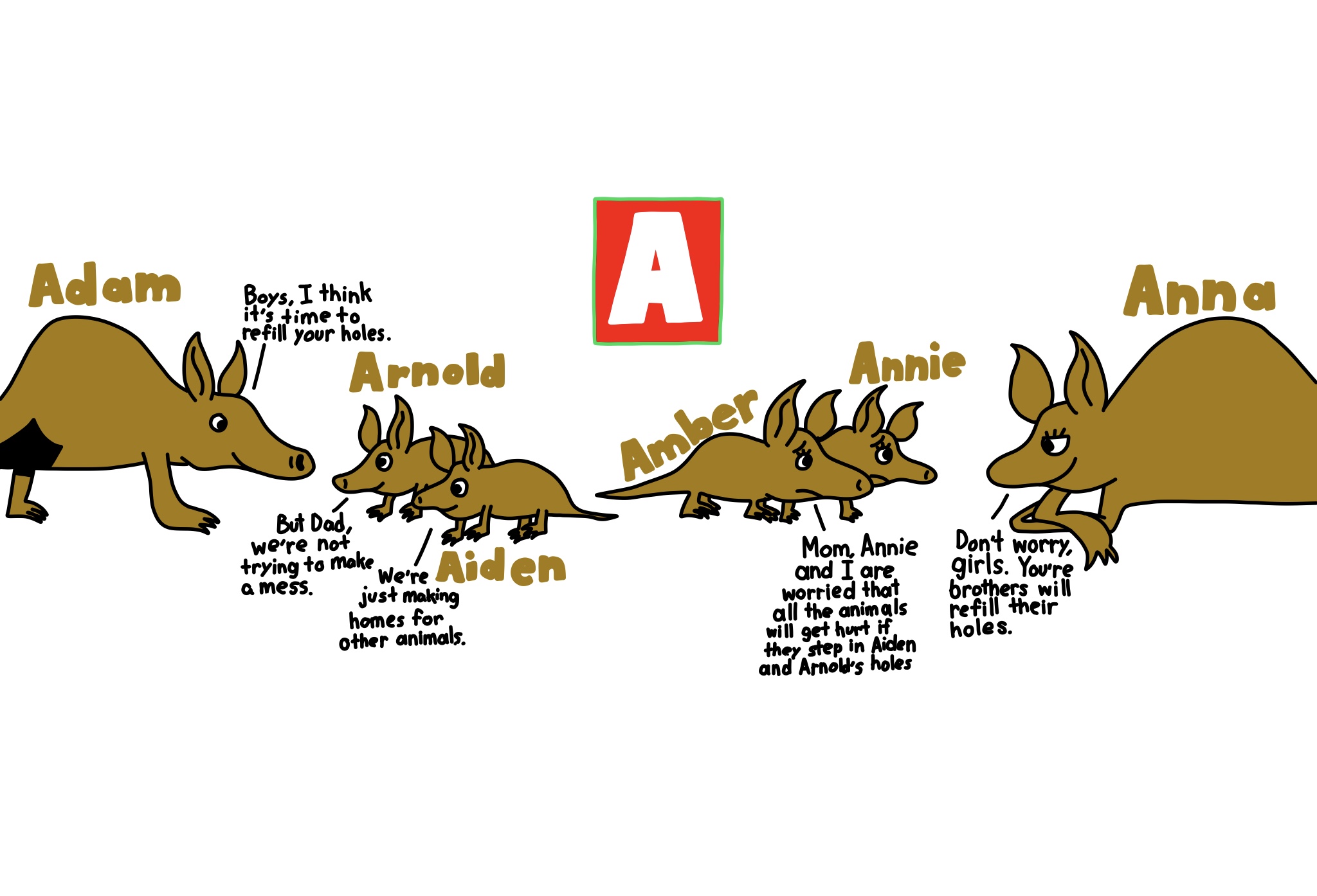 Aardvark Family by ThomasCarr0806 on DeviantArt