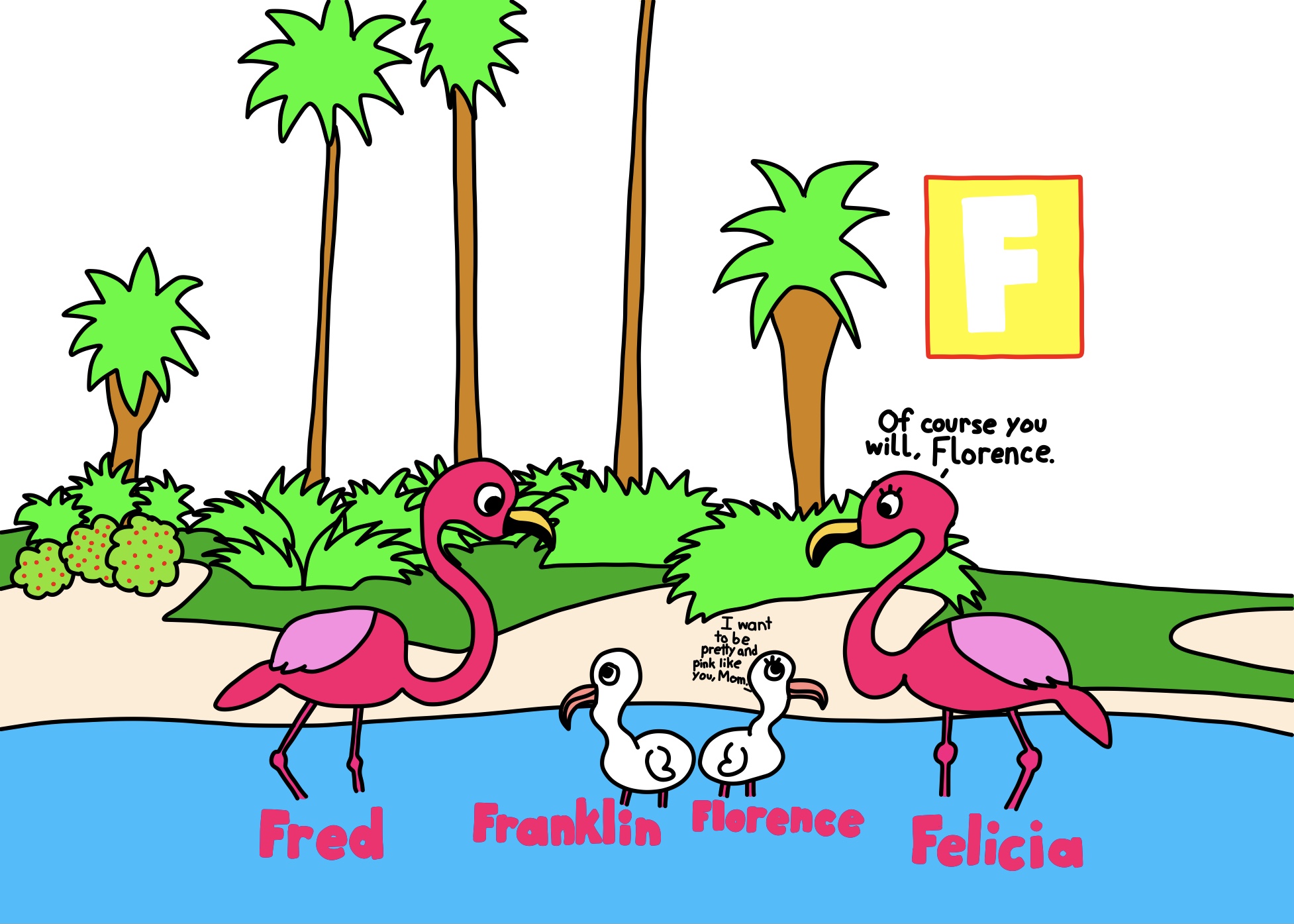 Flamingo Family by ThomasCarr0806 on DeviantArt