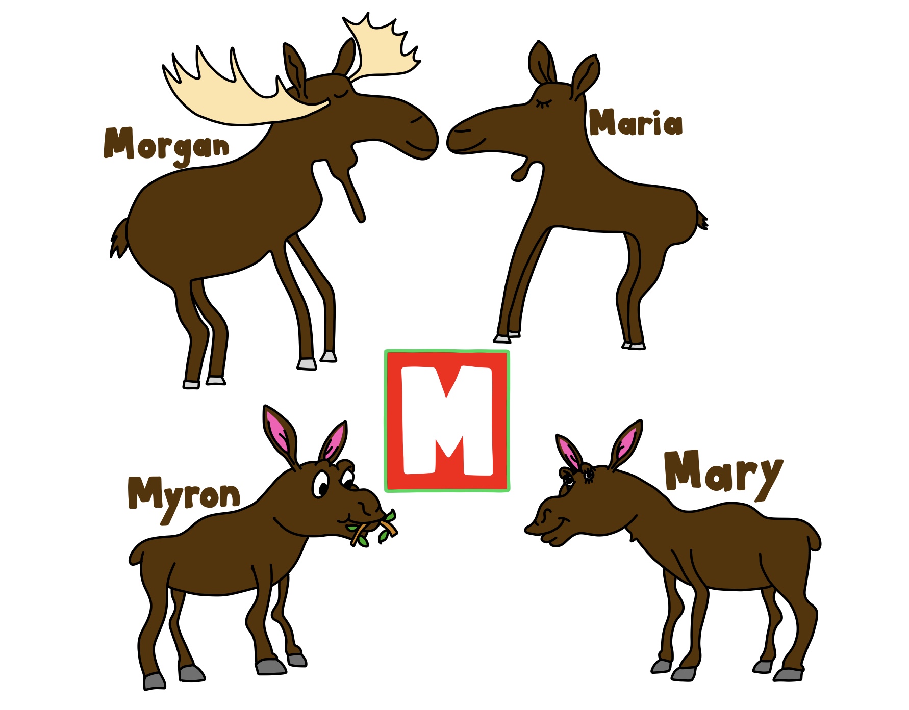 Moose Family by ThomasCarr0806 on DeviantArt