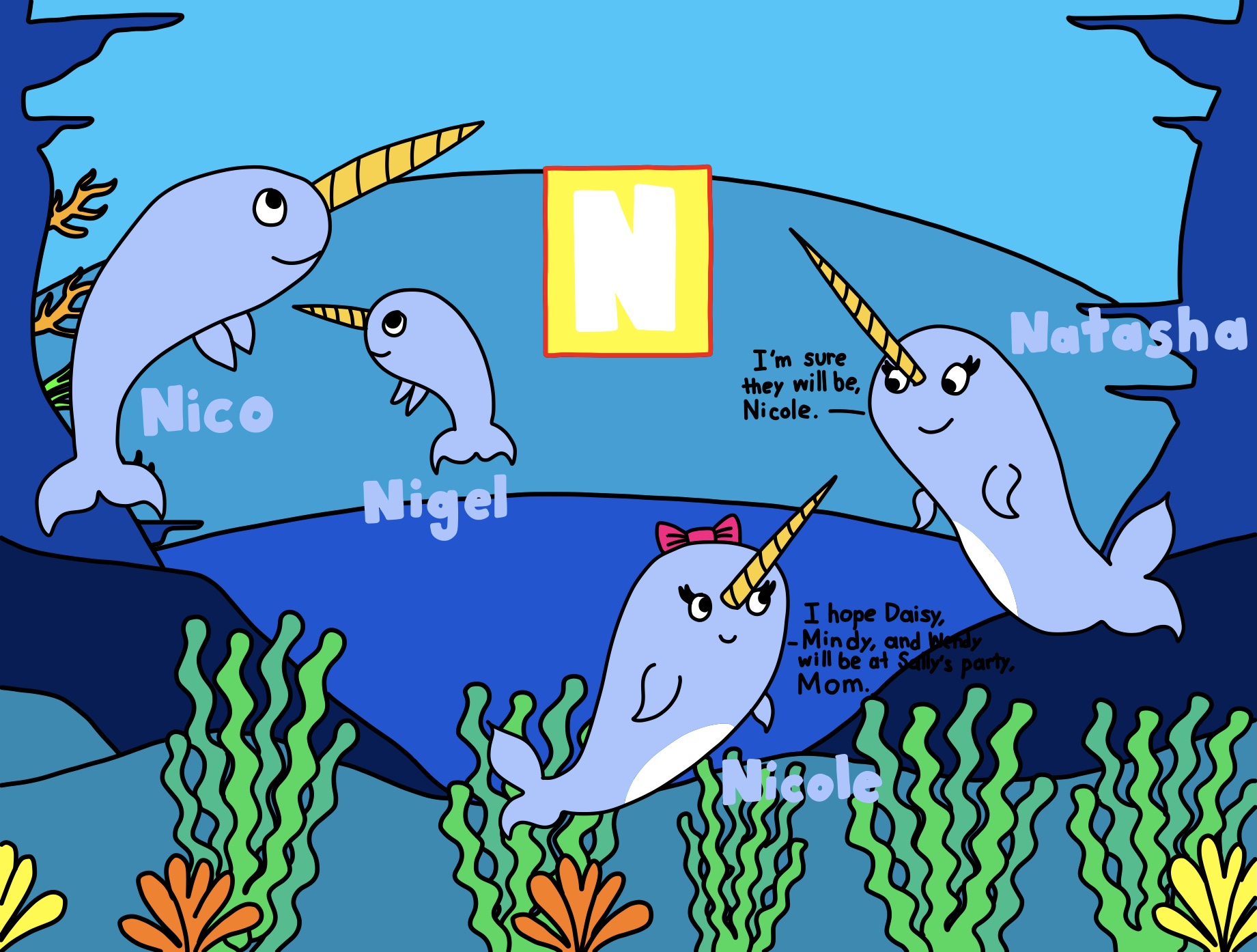 Narwhal Family by ThomasCarr0806 on DeviantArt