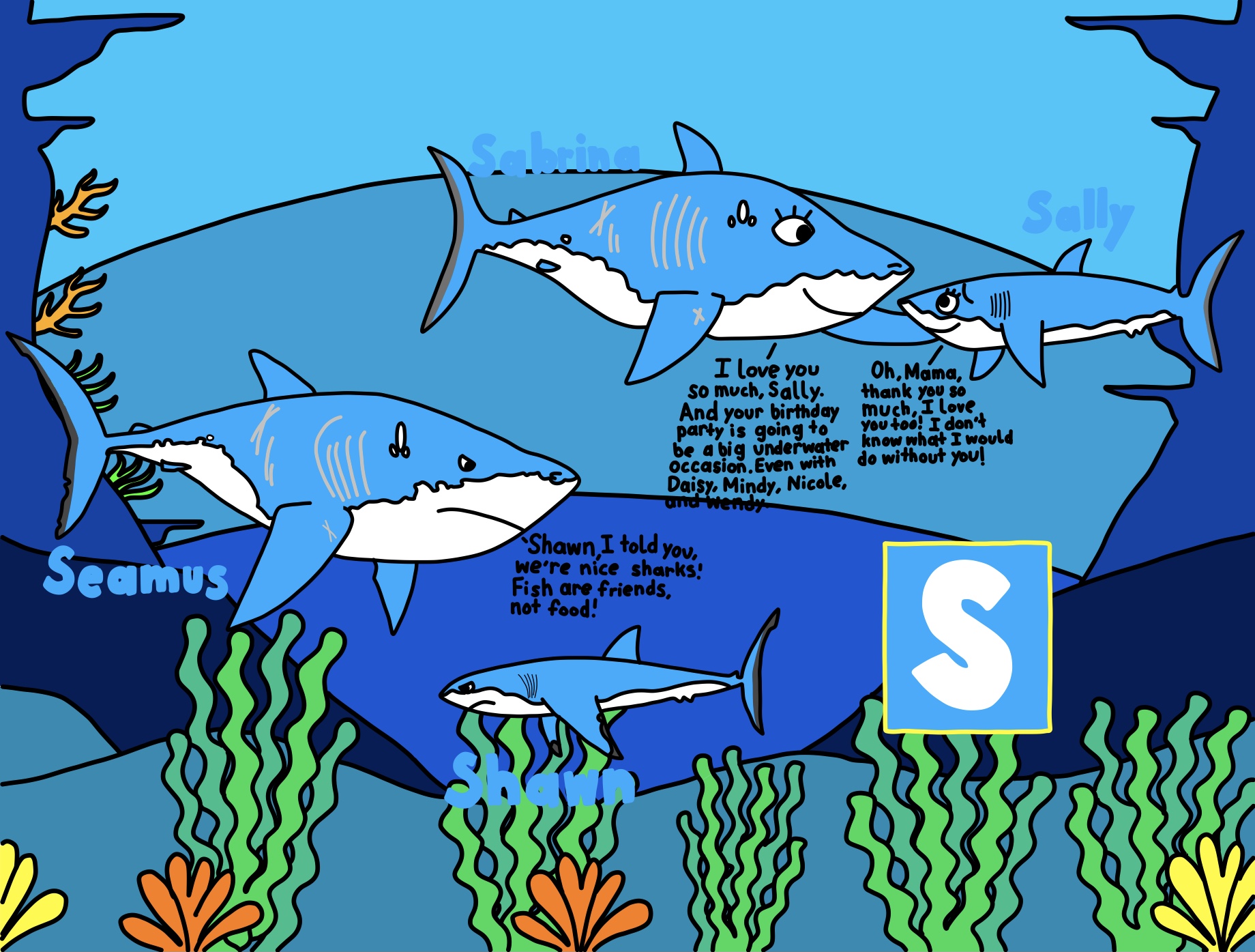 Shark Family by ThomasCarr0806 on DeviantArt