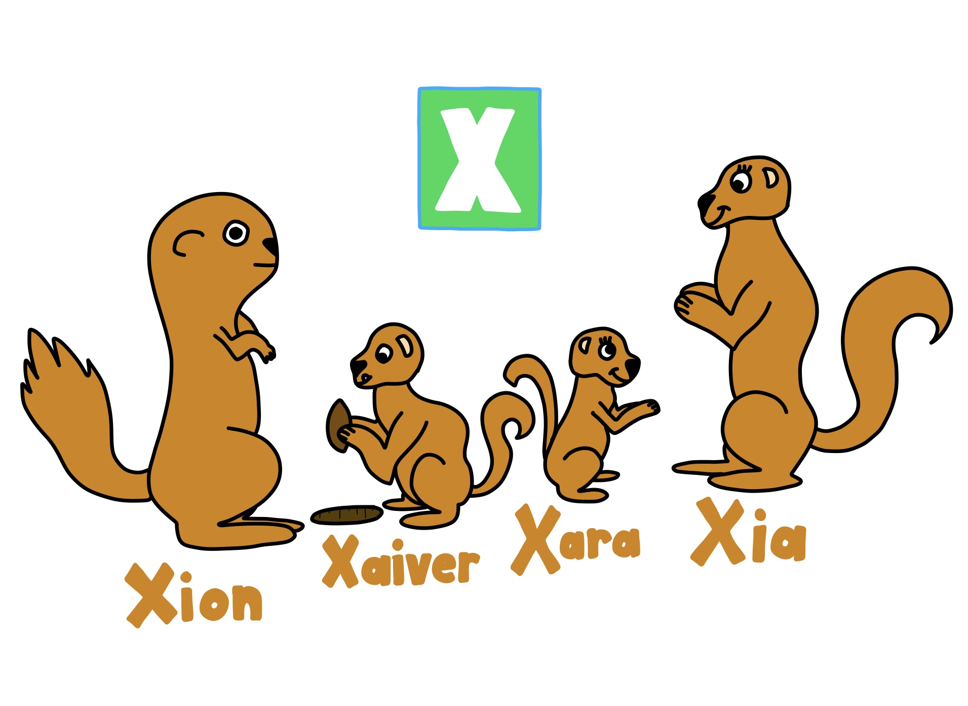 Xerus Family by ThomasCarr0806 on DeviantArt