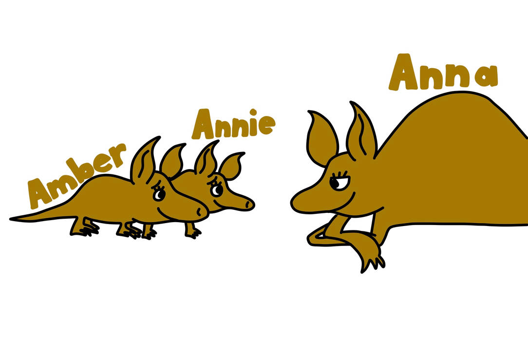 Amber, Annie, and Anna Aardvark by ThomasCarr0806 on DeviantArt