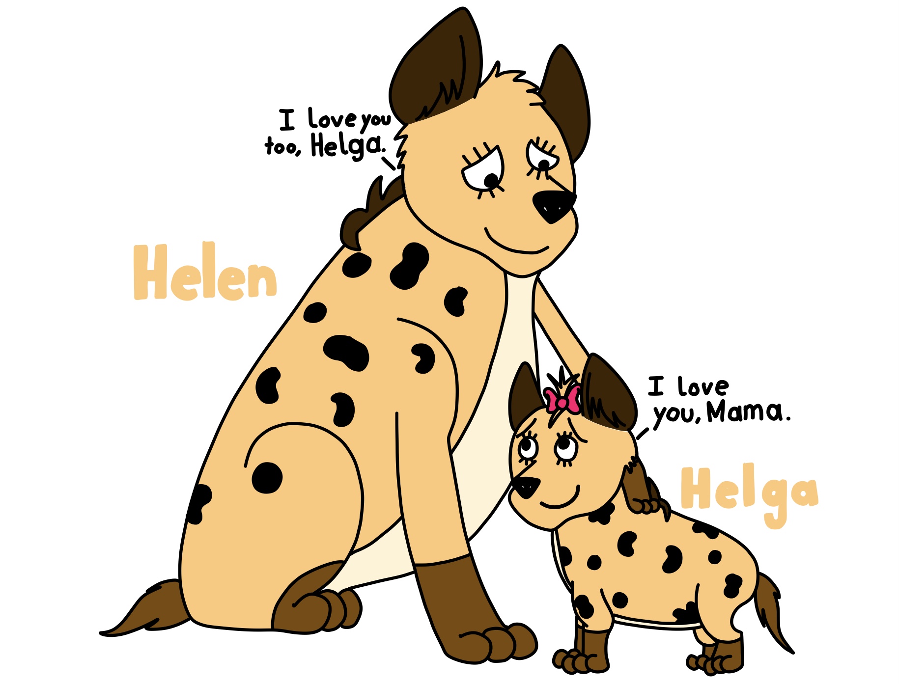 Helen and Helga Hyena by ThomasCarr0806 on DeviantArt