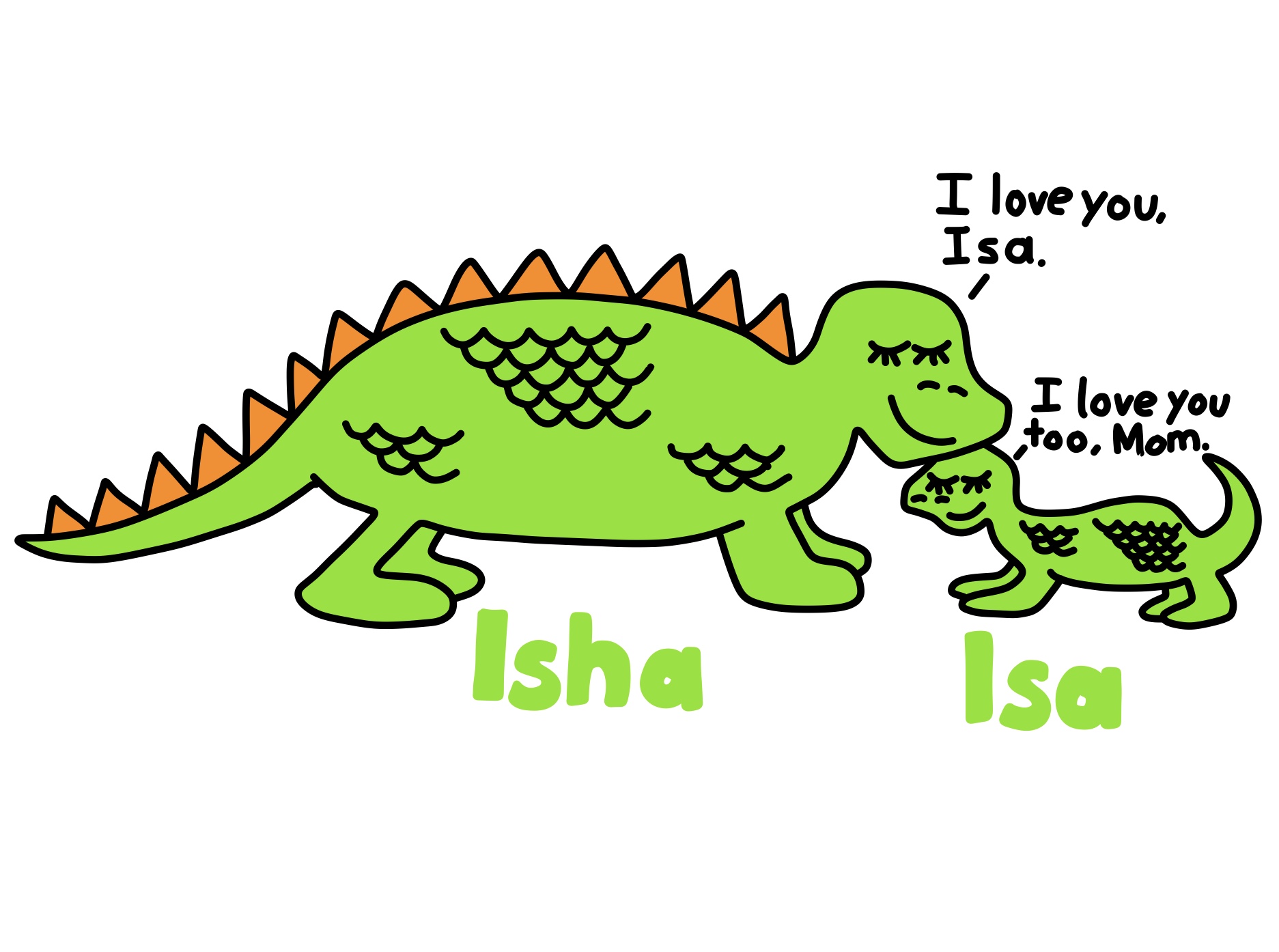 Isha and Isa Iguana by ThomasCarr0806 on DeviantArt