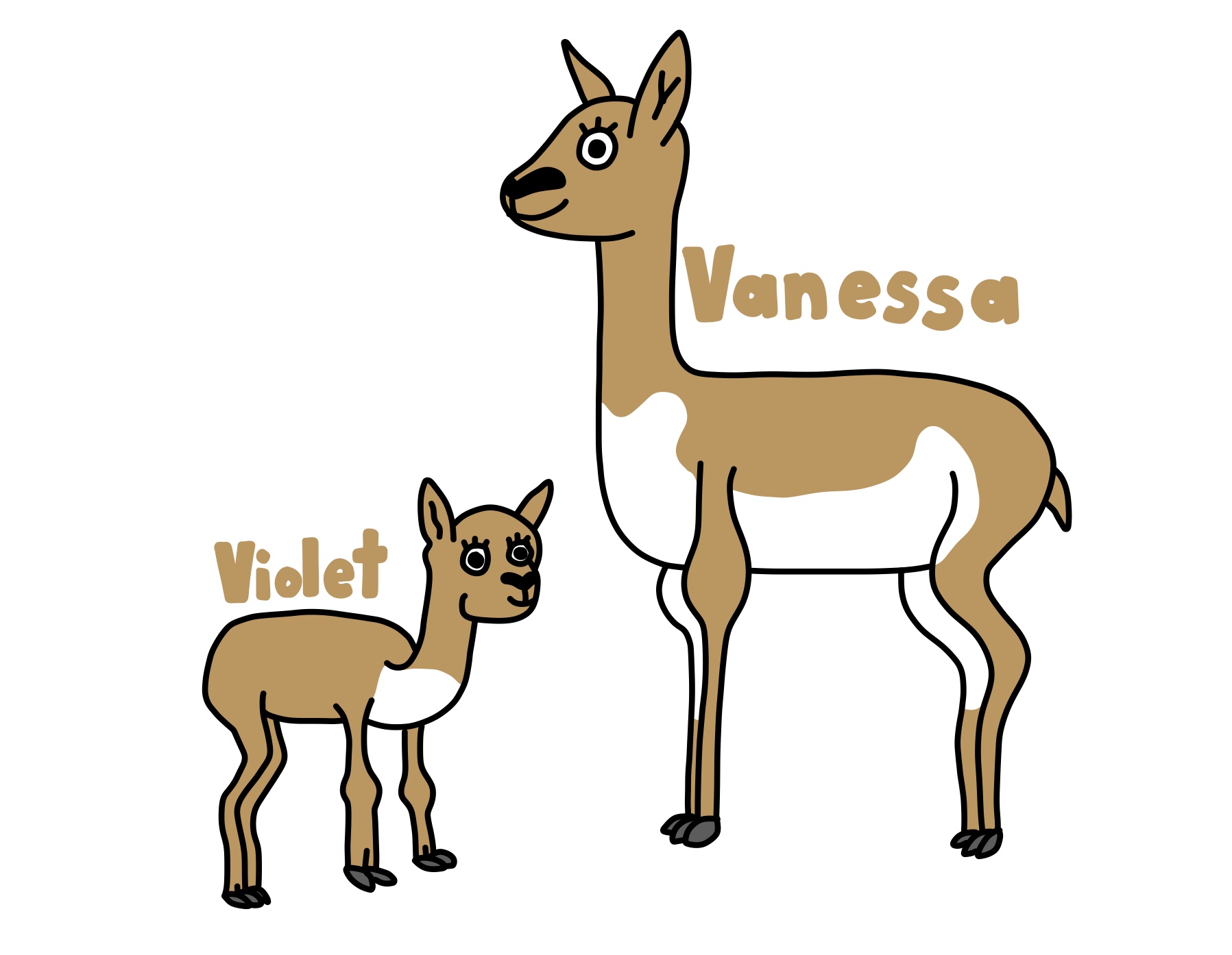 Violet and Vanessa Vicuna by ThomasCarr0806 on DeviantArt