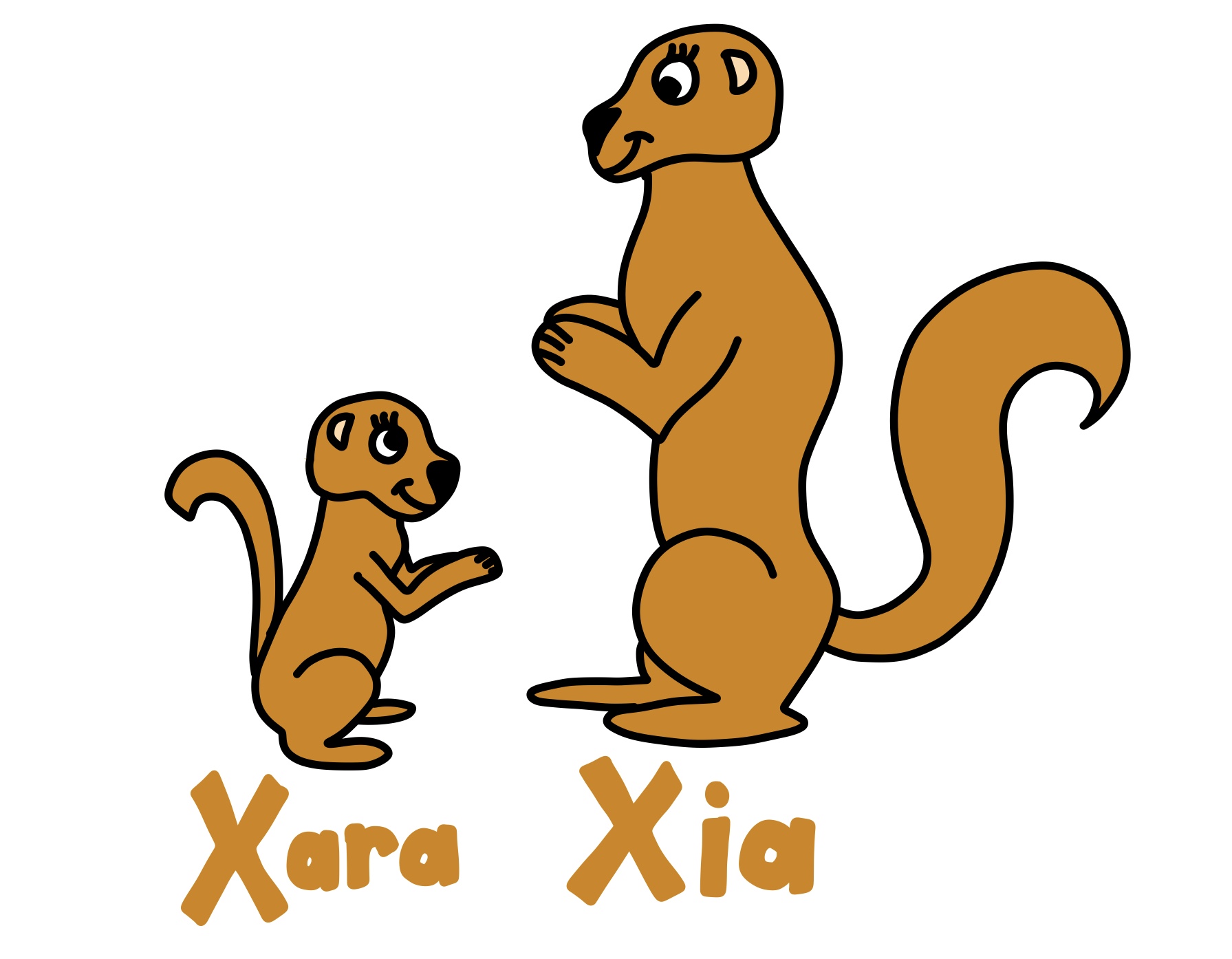 Xara and Xia Xerus by ThomasCarr0806 on DeviantArt