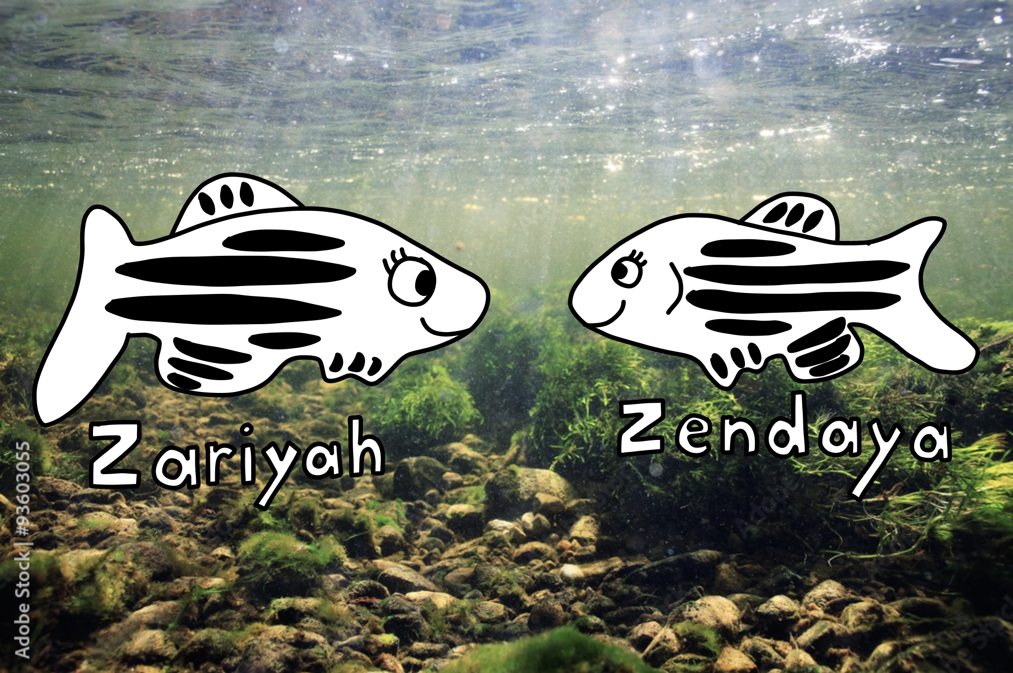 Zariyah and Zendaya Zebrafish by ThomasCarr0806 on DeviantArt