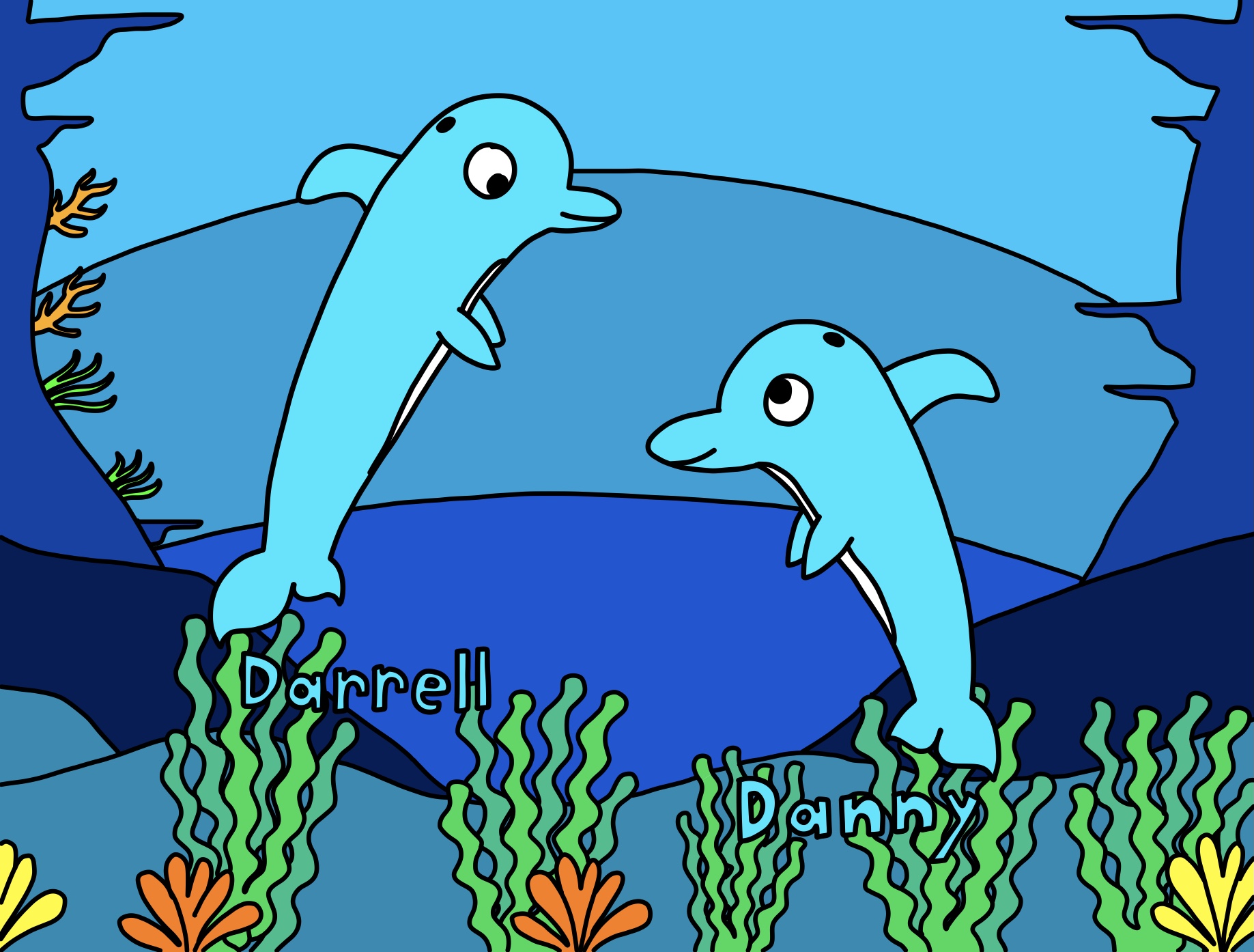 Darrell and Danny Dolphin by ThomasCarr0806 on DeviantArt