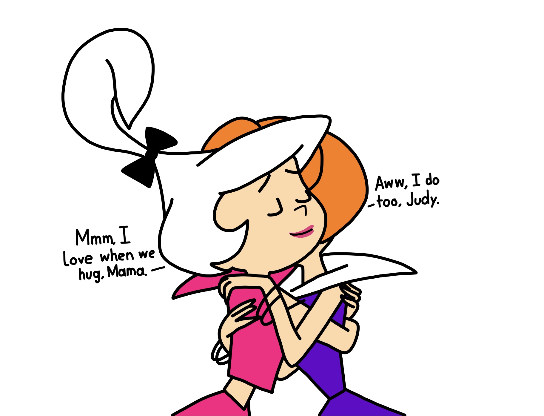 Jane And Judy Jetson Love When They Hug By Thomascarr0806 On Deviantart