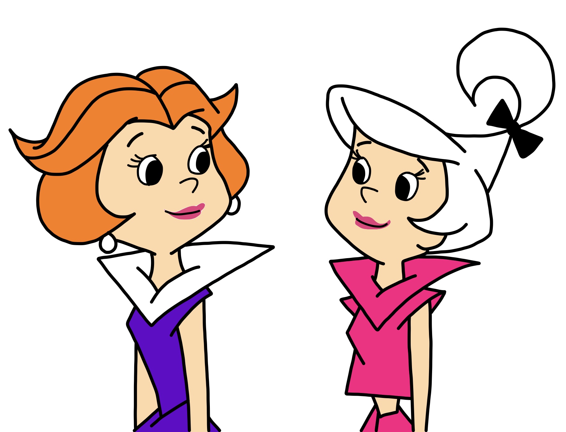 Jane and Judy Jetson Smile At Each Other by ThomasCarr0806 on DeviantArt