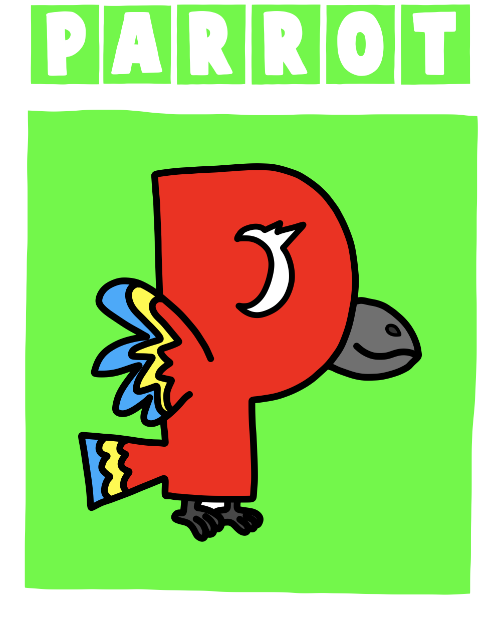 P is for Parrot by ThomasCarr0806 on DeviantArt