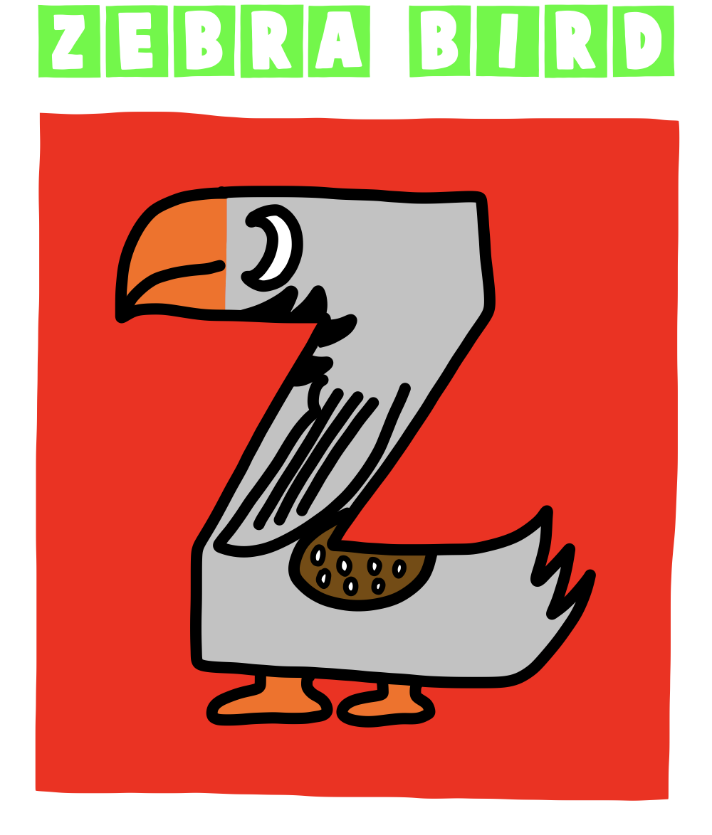 Z is for Zebra Bird by ThomasCarr0806 on DeviantArt