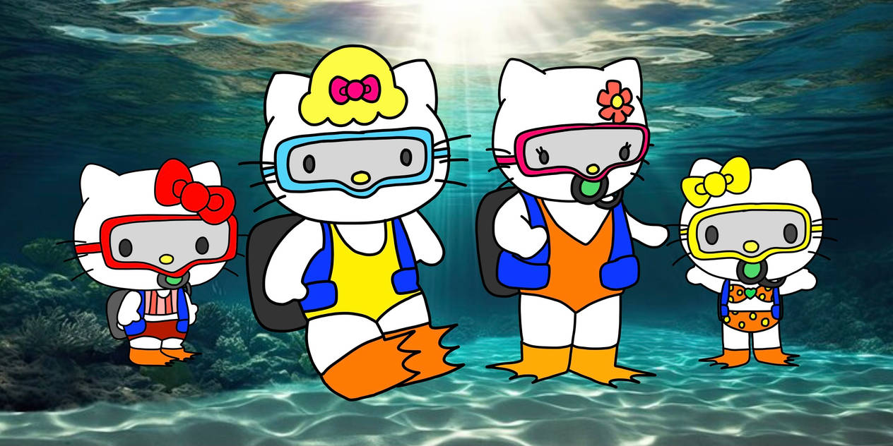 Hello Kitty Females Scuba Diving by ThomasCarr0806 on DeviantArt