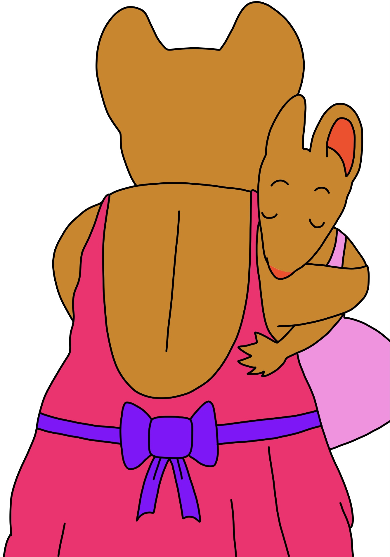 Gingers Mommy Gives Ginger A Big Hug by ThomasCarr0806 on DeviantArt