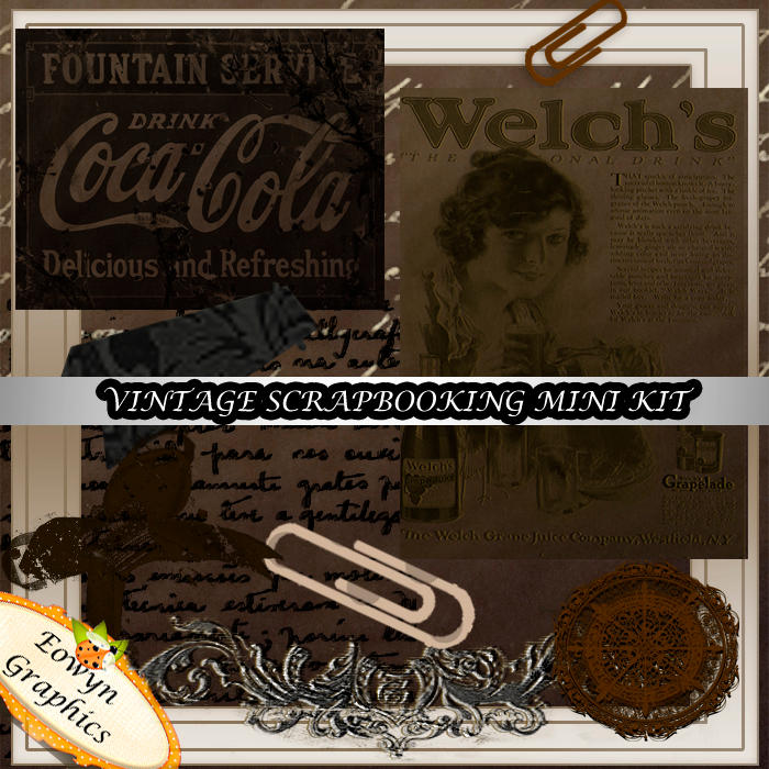 Vintage mini Kit + Scrapbooking , digital art. by EowynGraphics on ...