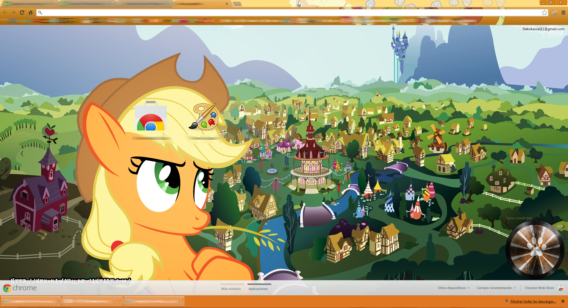 Rainbow Dash Theme Chrome