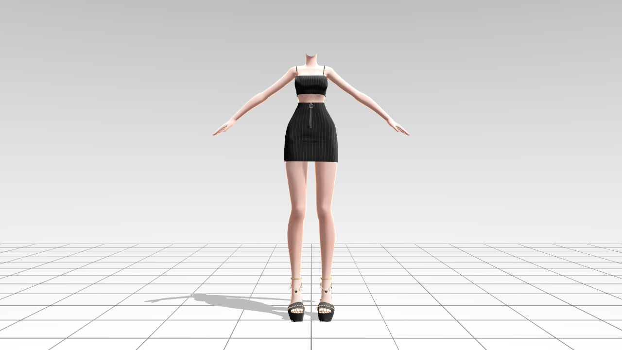 Outfit Two Piece Set dl by AzaleaMMD on DeviantArt