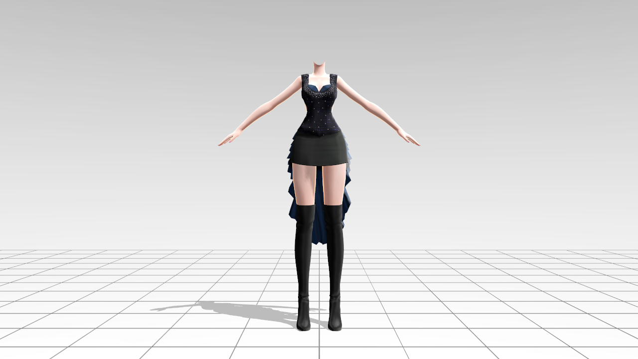 MMD Dress moogle Outfit by AzaleaMMD on DeviantArt