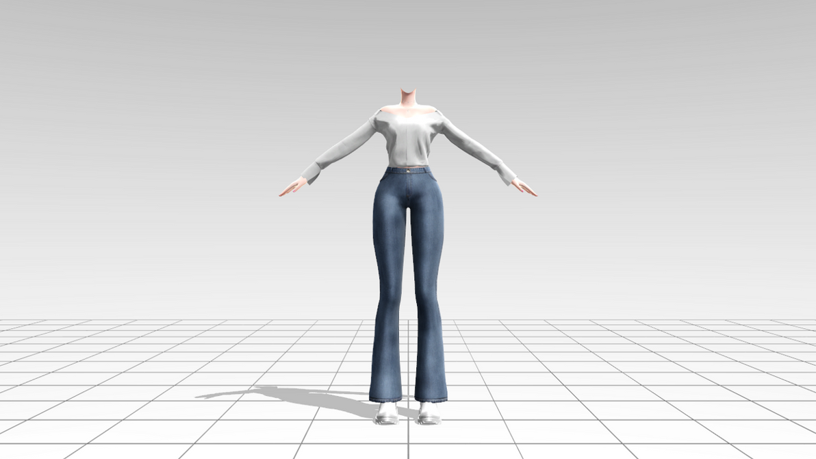 MMD Outfit Jeans DL by AzaleaMMD on DeviantArt