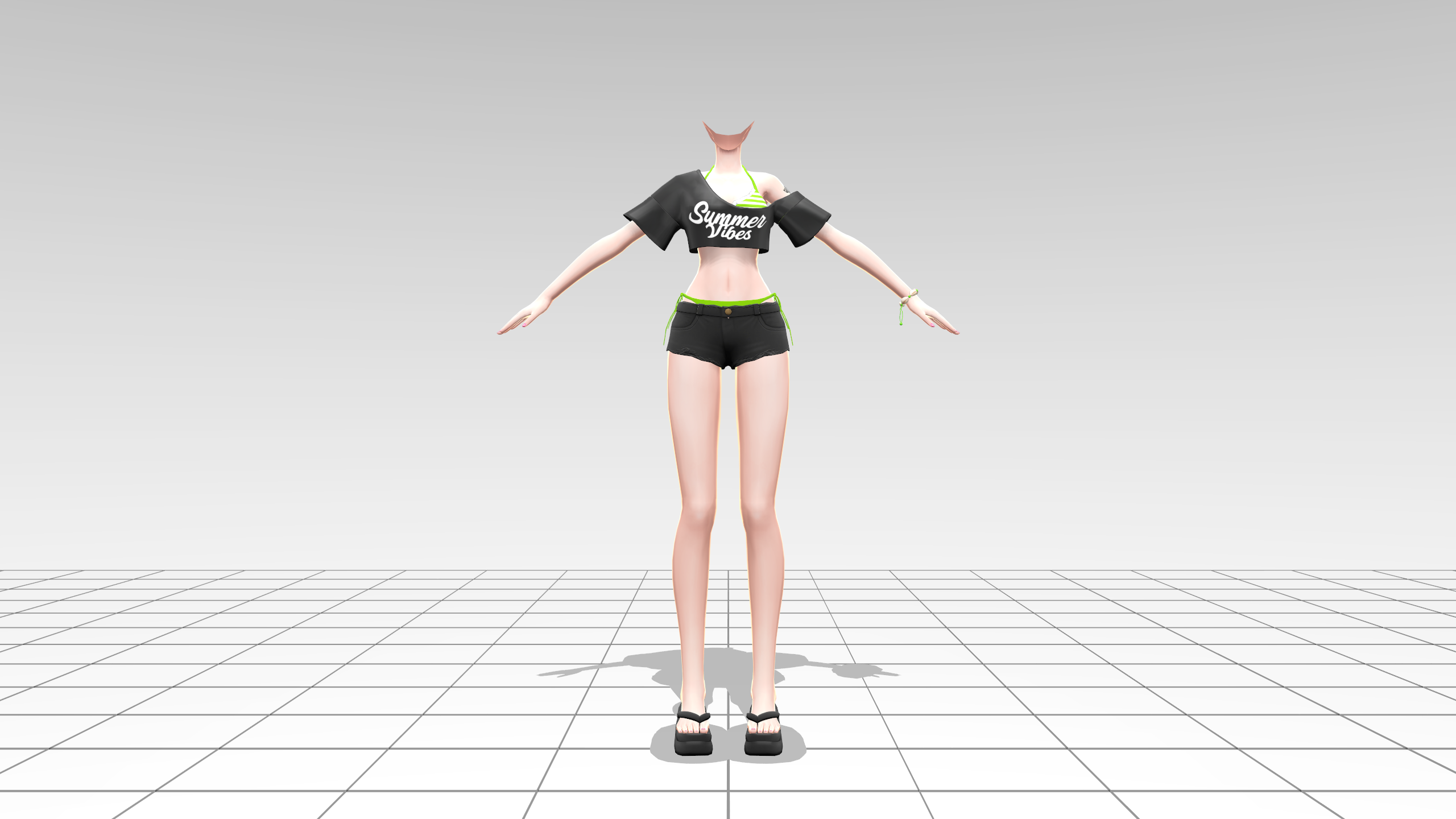 MMD Outfit Summer Splash 1 by AzaleaMMD on DeviantArt