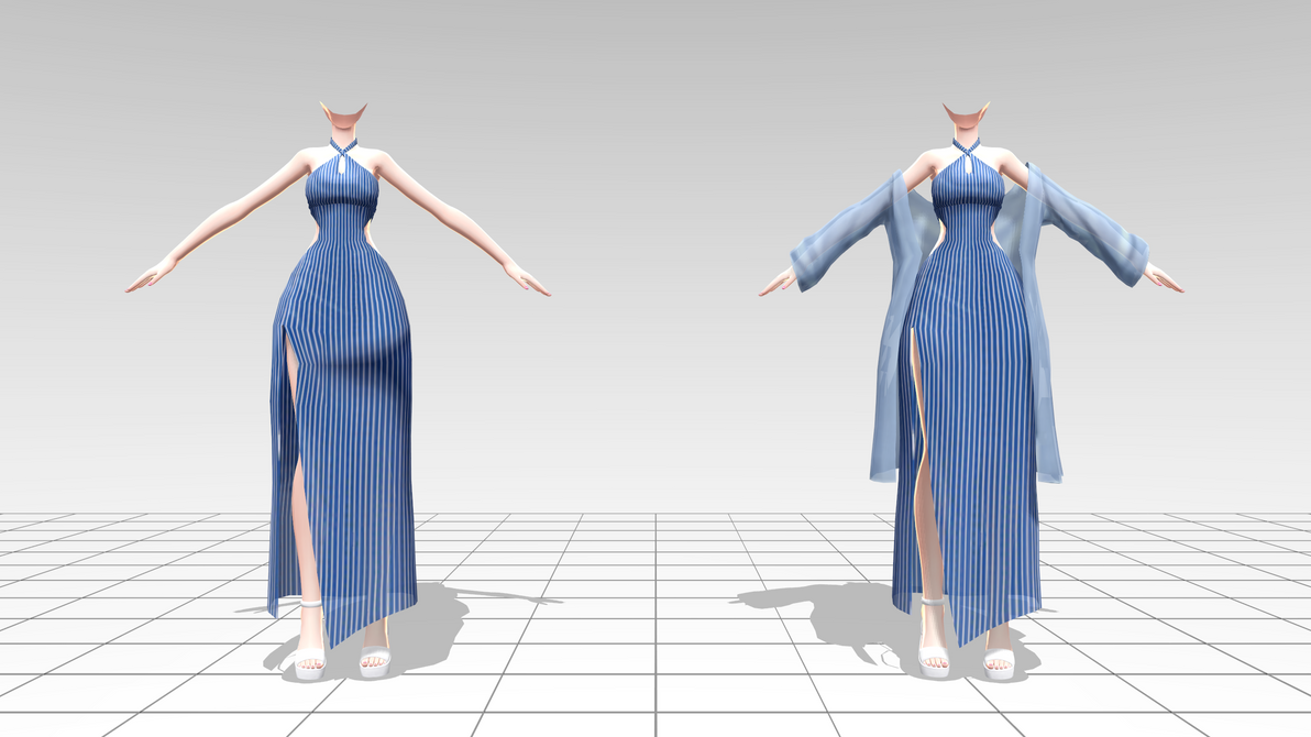 MMD Outfit Summer Splash 2 by AzaleaMMD on DeviantArt