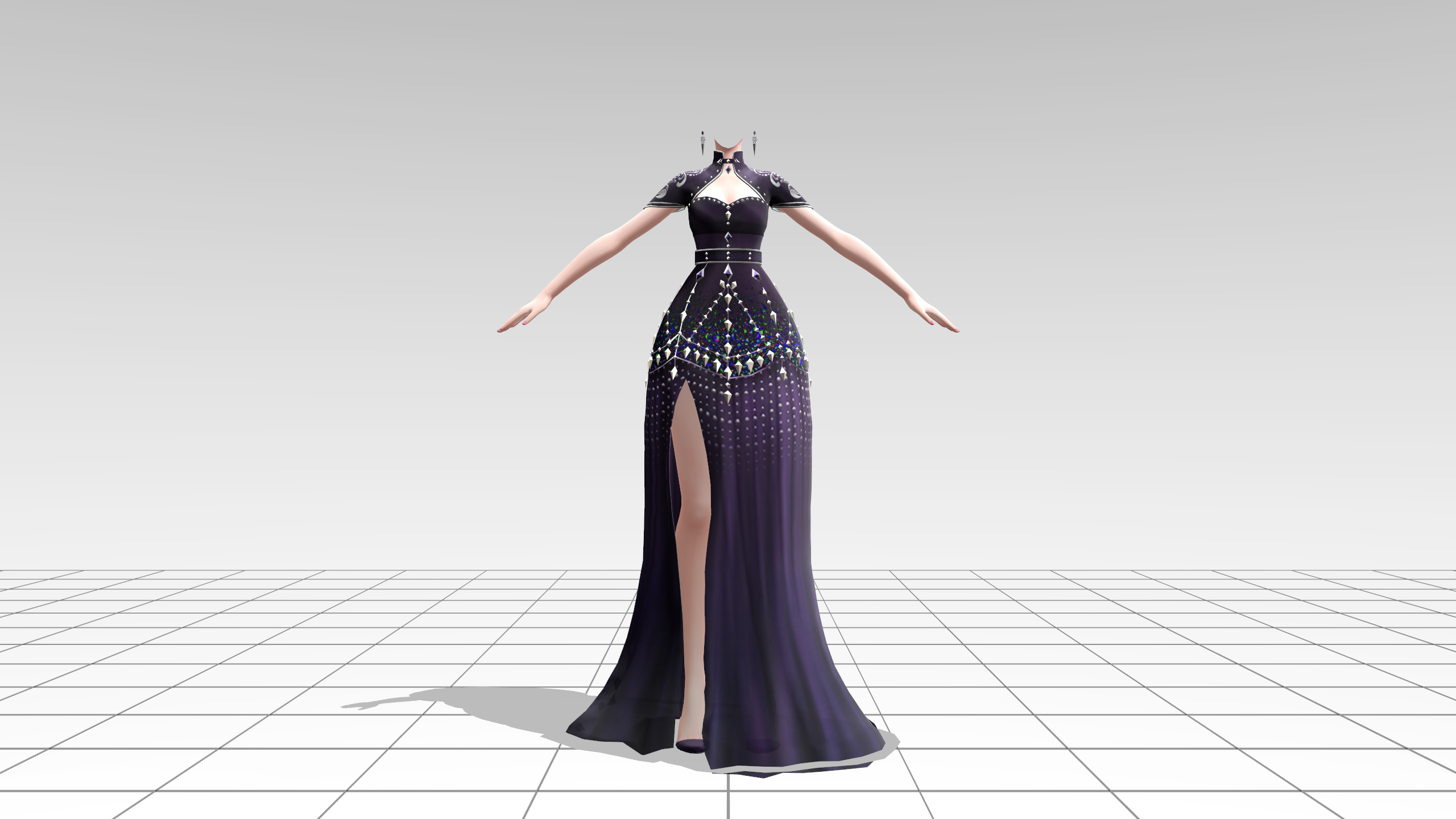 MMD Outfit Dress Gown DL by AzaleaMMD on DeviantArt