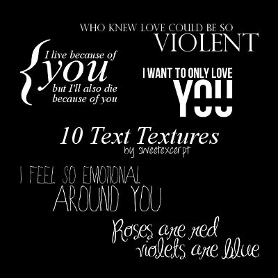 Text Textures 001 by sweetexcerpt on DeviantArt