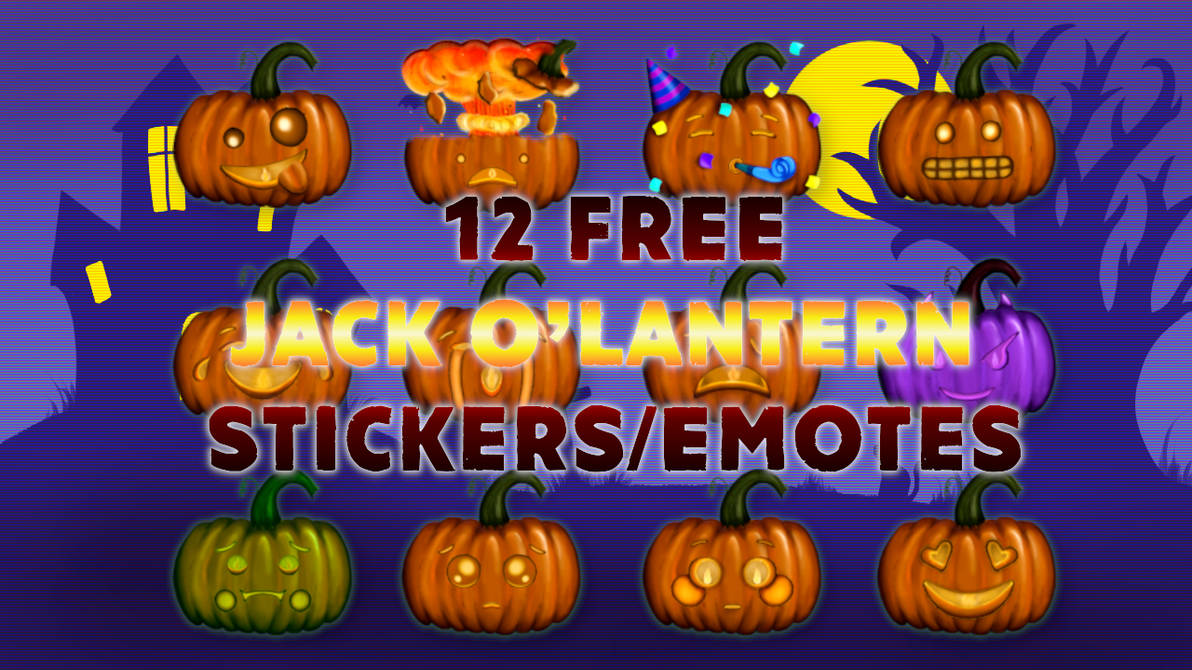Free Halloween Jack O'Lantern Emoji Pack by eatsleepnerd on DeviantArt