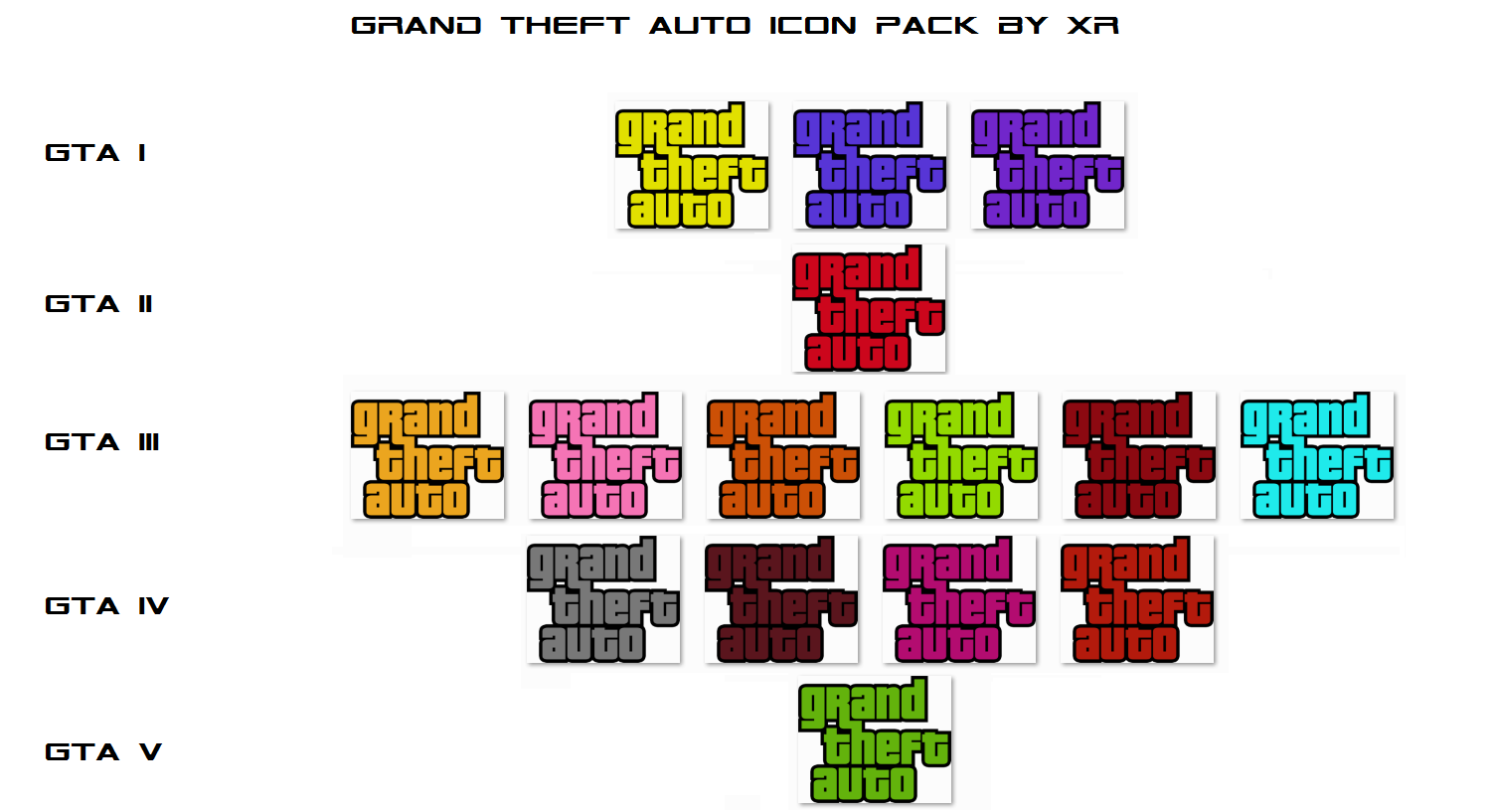 Grand Theft Auto Icon Pack 2 by XRtist17 on DeviantArt