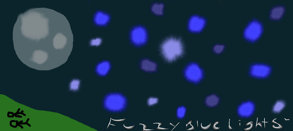 Fuzzy Blue Lights by FuzzballDude on DeviantArt