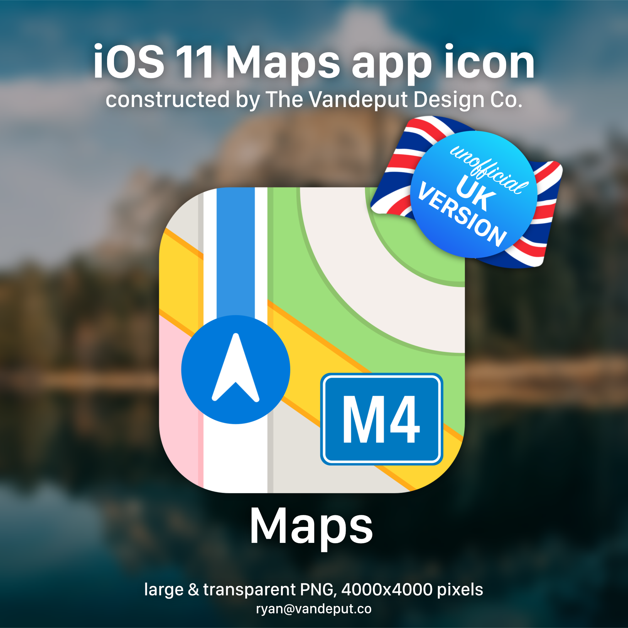 iOS 11 MAPS APP ICON - UNOFFICIAL UK VERSION by uselessdesires on ...