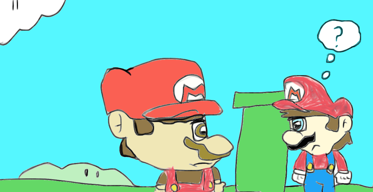 Mario Meets Mario by marionumber1 on DeviantArt