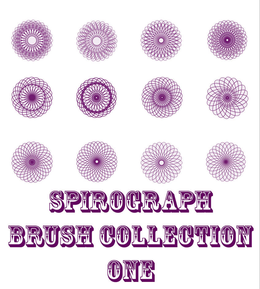 Spirograph Brush Set 1 by stina-starryeyed on DeviantArt