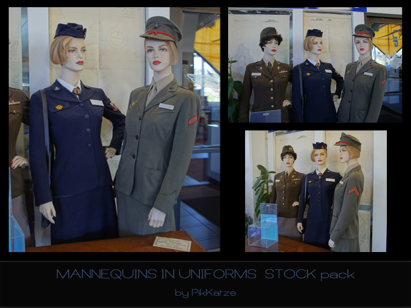 Mannequins in Uniforms by PikKatze on DeviantArt