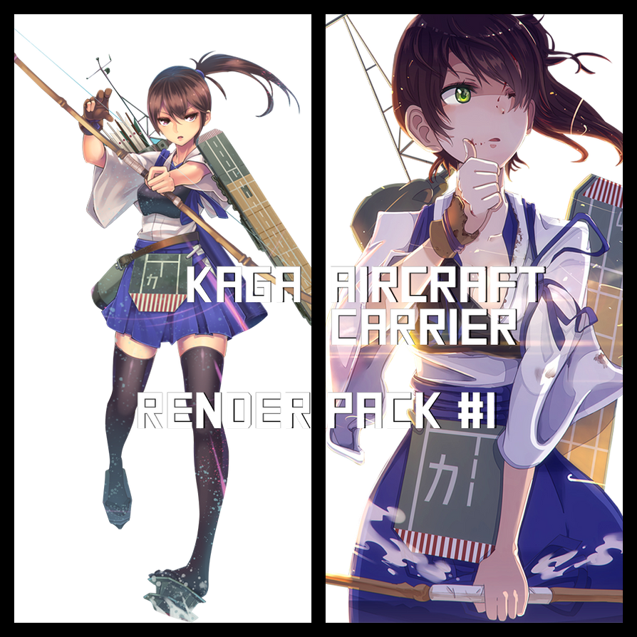 [KanColle]Kaga Aircraft Carrier render pack # 1 by Maoyuu-maou on ...