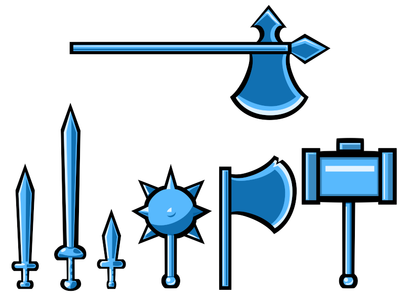 Simple Ice Weapons Pack (Walfas) (Download) by Daemoniken on DeviantArt