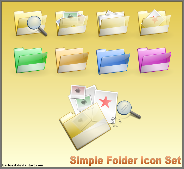 Simple Folder SVG Icon Set by bartoszf on DeviantArt