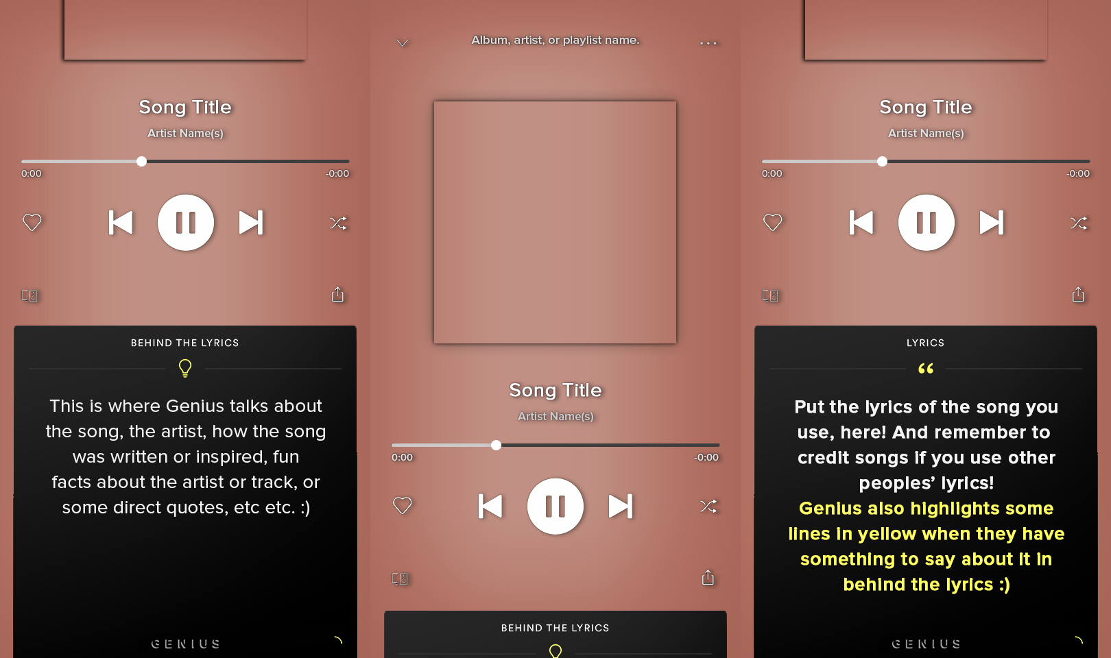 Spotify Canvas Template
